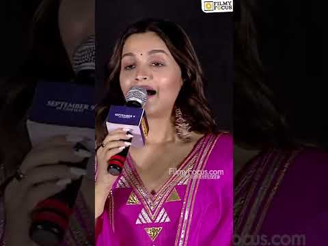 #AliaBhatt singing in #Telugu #Brahmastra #RanbirKapoor #reels #ytshorts #shorts #FilmyFocus