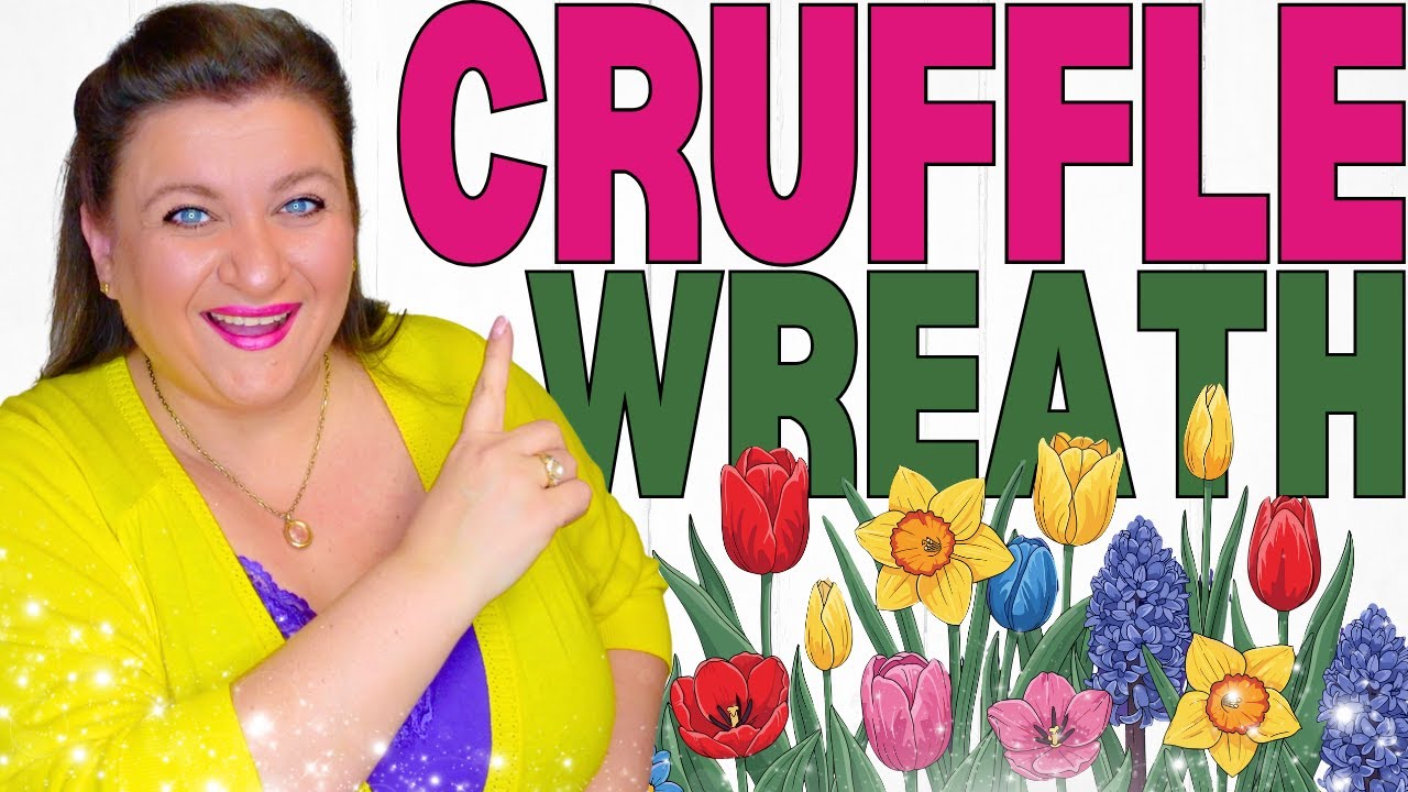 Full and Textured Spring Wreath | Deco Mesh Woodland Ruffles DIY