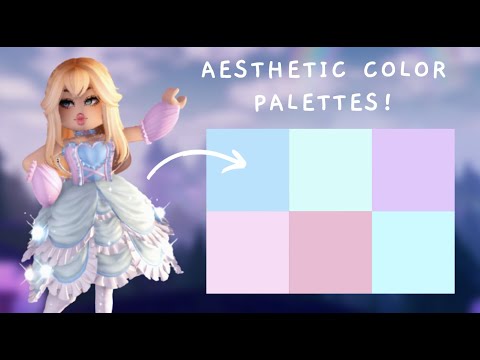 *ੈ✩‧AESTHETC CUSTOM COLOR PALETTES + CODES! ROYALE HIGH ROBLOX!