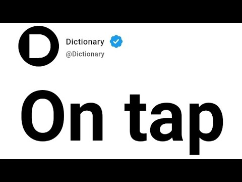 On tap Meaning In English