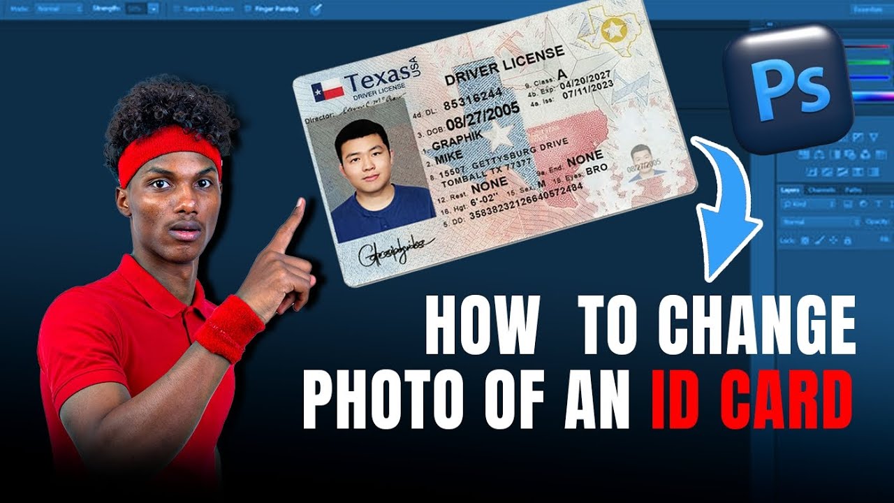 How to Edit any ID Card (Adobe Photoshop Tutorial)