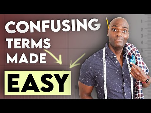 These DIY Tailoring Terms Can Be CONFUSING