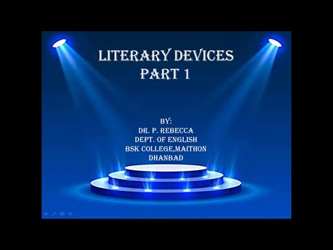 Literary Devices Part I
