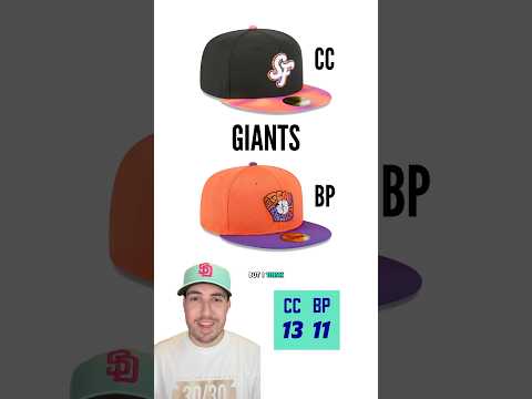 Standard vs. batting practice MLB City Connect hats (Part 2) #mlb #baseball