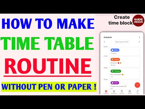 Best Application For Making Routine | Improve Your Routine and Save Time | Daily Planner