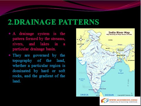 Drainage patterns
