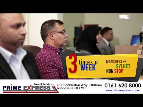 Prime Express Travel Oldham - Tel: 0161 620 8000