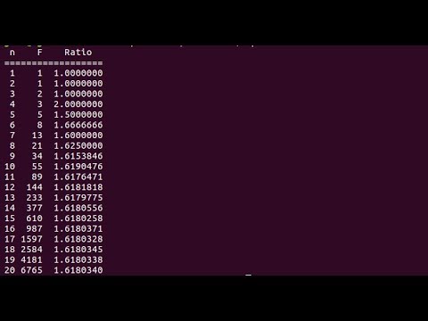 Approaching the Golden Ratio - Recursive Fib - Golden Ratio (Fortran tutorial)