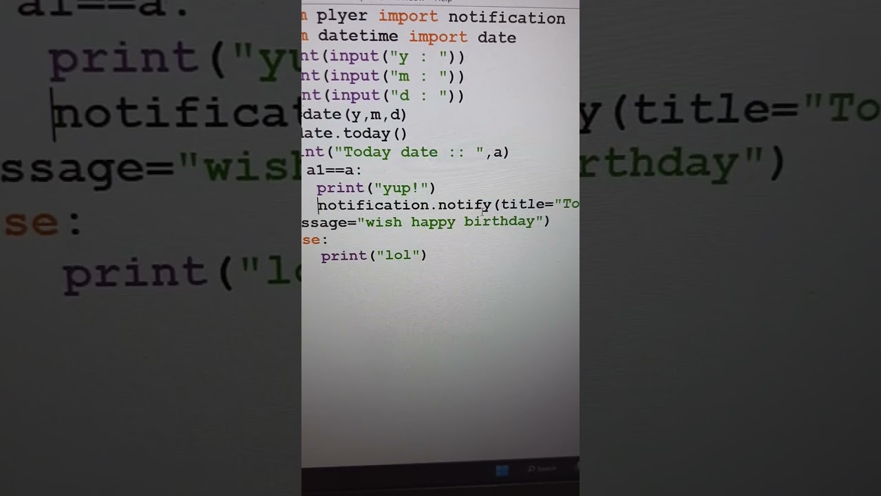 How to display notifications using python || datetime module python || plyer module in python