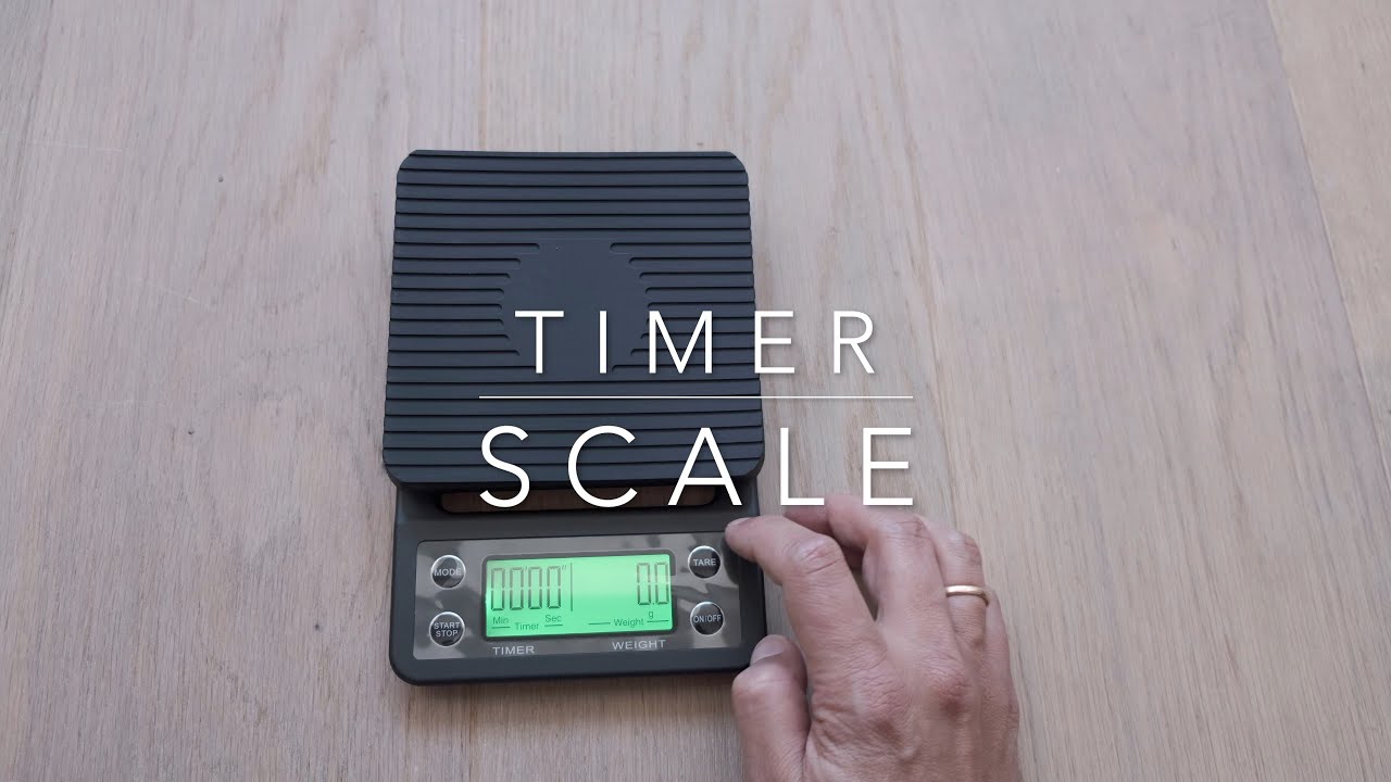 Timer scale for coffee