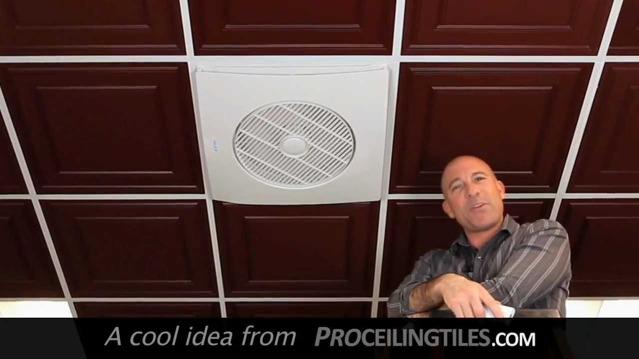 Drop Grid Ceiling Fan