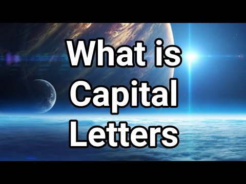 What is Capital Letters. Urdu/ English