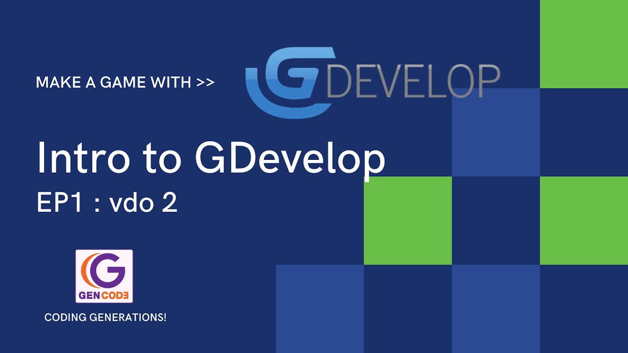 GDevelop intro tutorial EP1 V 2 start a project