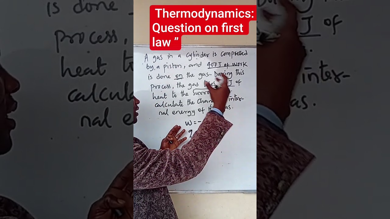 “First Law of Thermodynamics Solved | Step-by-Step Example”