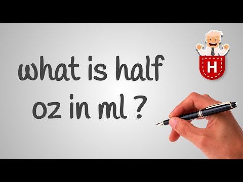 what is half oz in ml