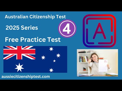 Australian Citizenship Test - Practice Test Questions | New EP 4 | #australiancitizenshiptest #free