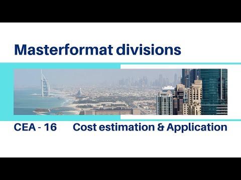 "MasterFormat Divisions" What you need to know (Lesson 16)