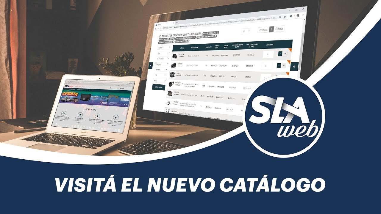 SLAweb: Nuevo Catálogo