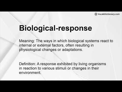 Biological-response Meaning