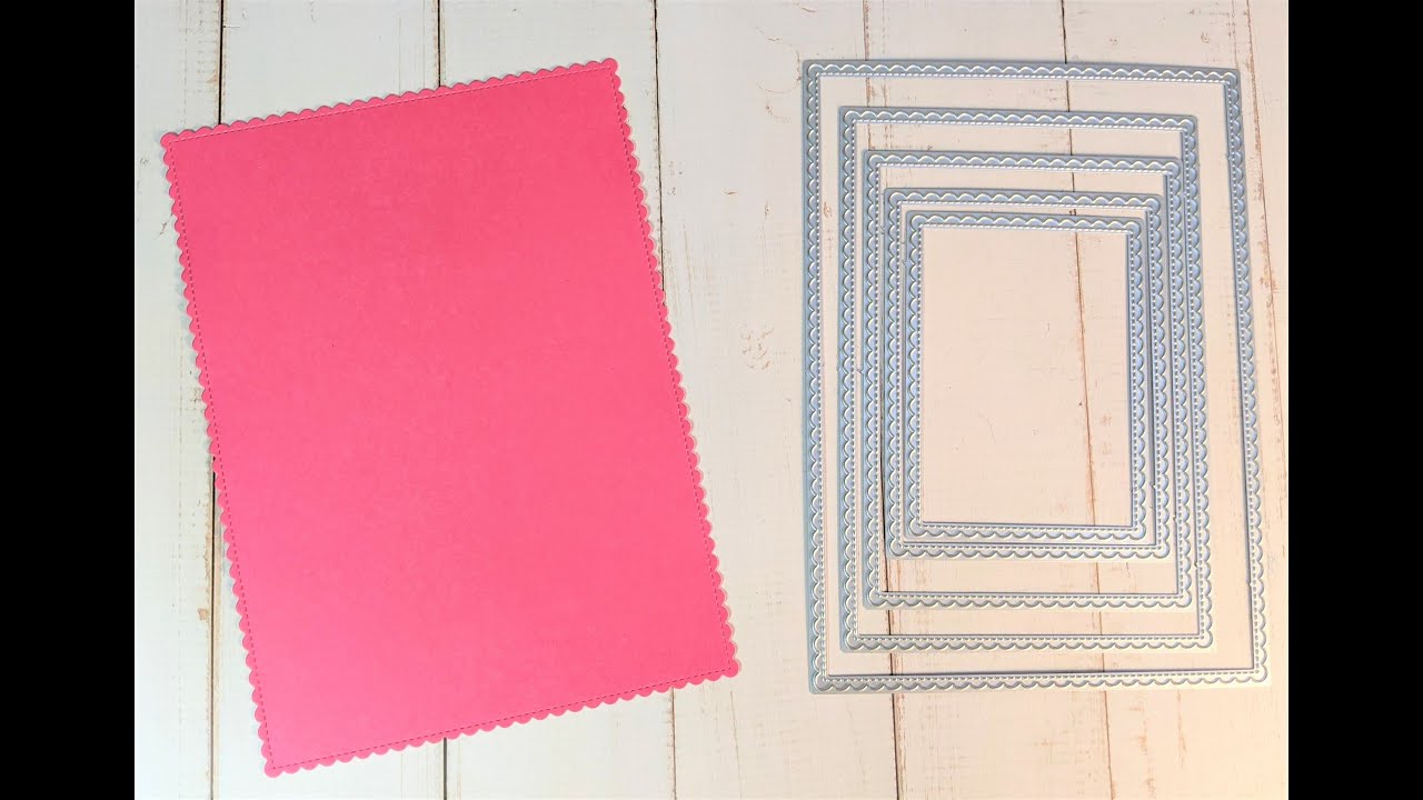 Layout Dies Rectangle Scallop- How to use them!