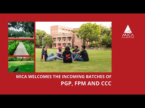 #MICA welcomes the incoming batches of PGP, FPM and CCC | MICA, Ahmedabad