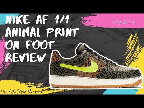 Nike Air Force 1/1 Animal Print On Foot Review
