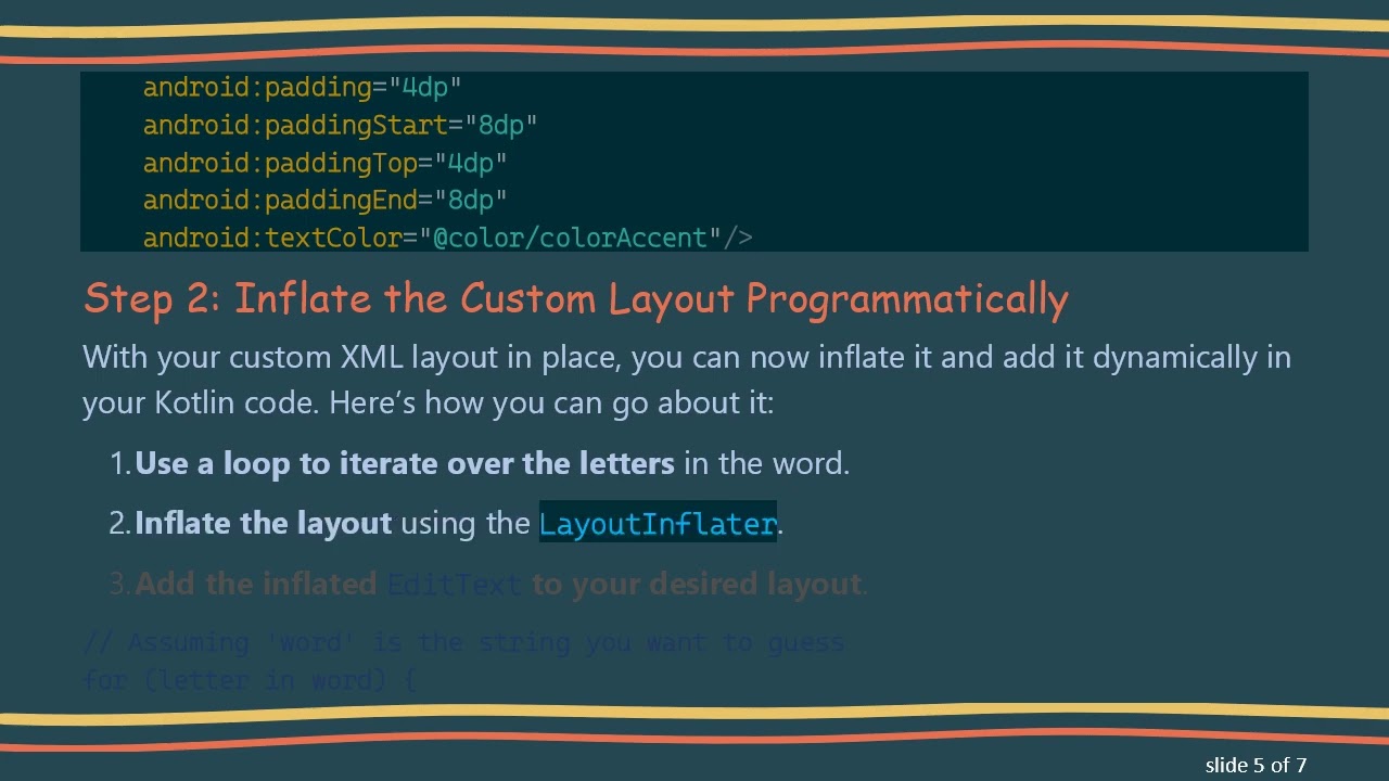 Dynamically Creating EditText in Kotlin with Custom Attributes on Android