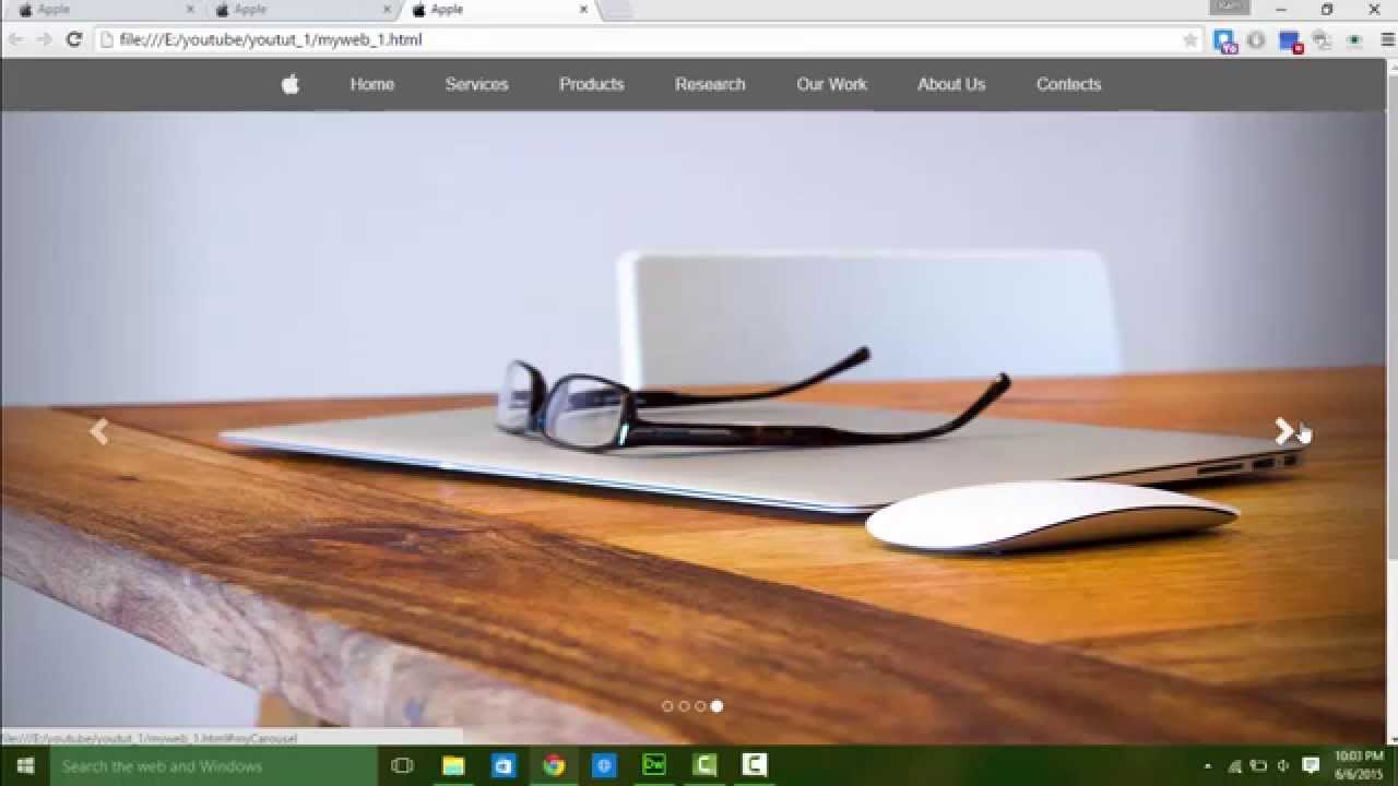 Image Slider | Image Gallery | Image Slideshow using Bootstrap | Responsive Web Design tut_3