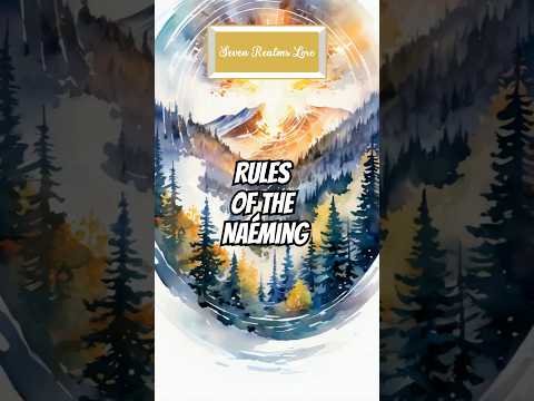 The Rules Of The Naéming - Seven Realms Lore #shortsvideo #fantasybooks #lore