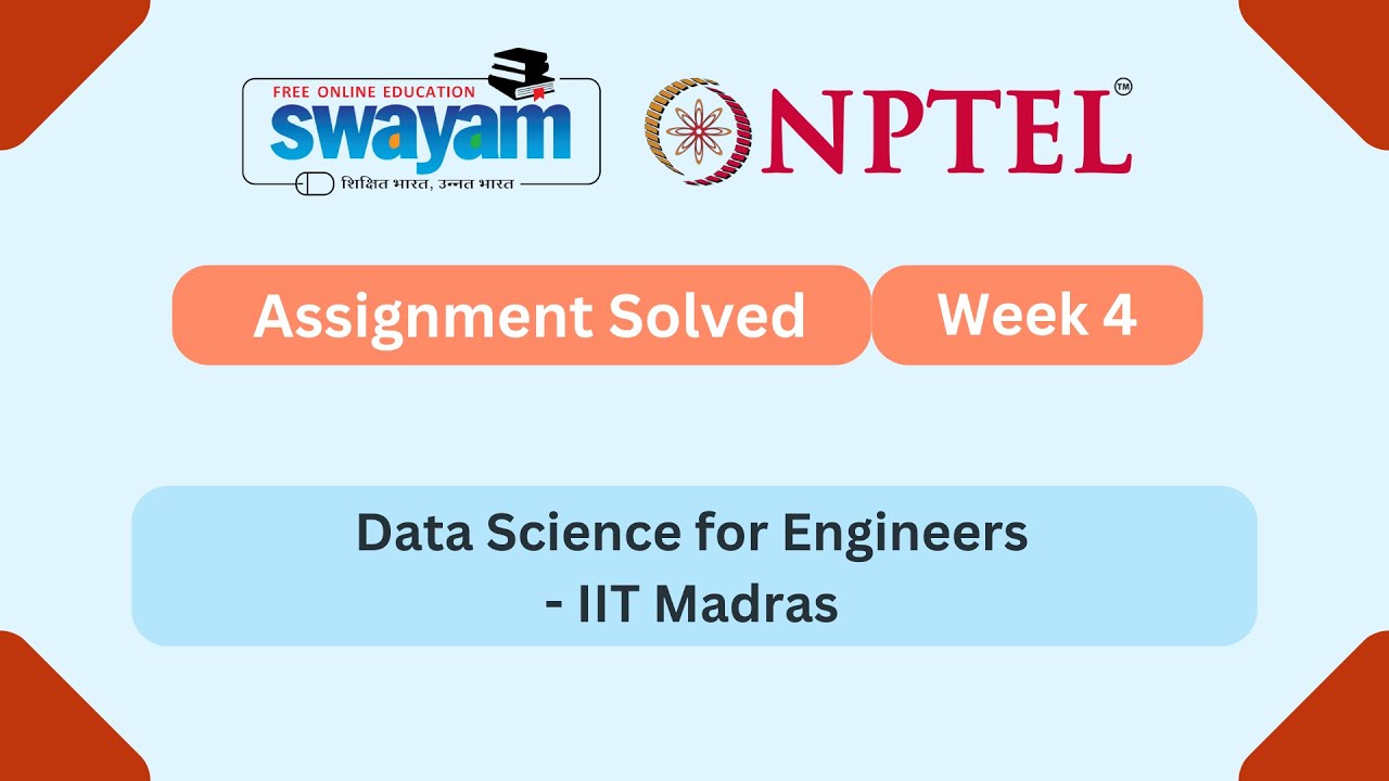 Data Science for Engineers week 4 || NPTEL answers 2025 || MY SWAYAM || #nptel #nptel2025 #myswayam