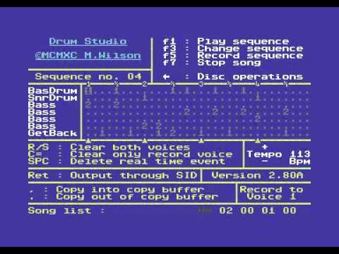 Drum Studio On Commodore 64 – Synthtopia