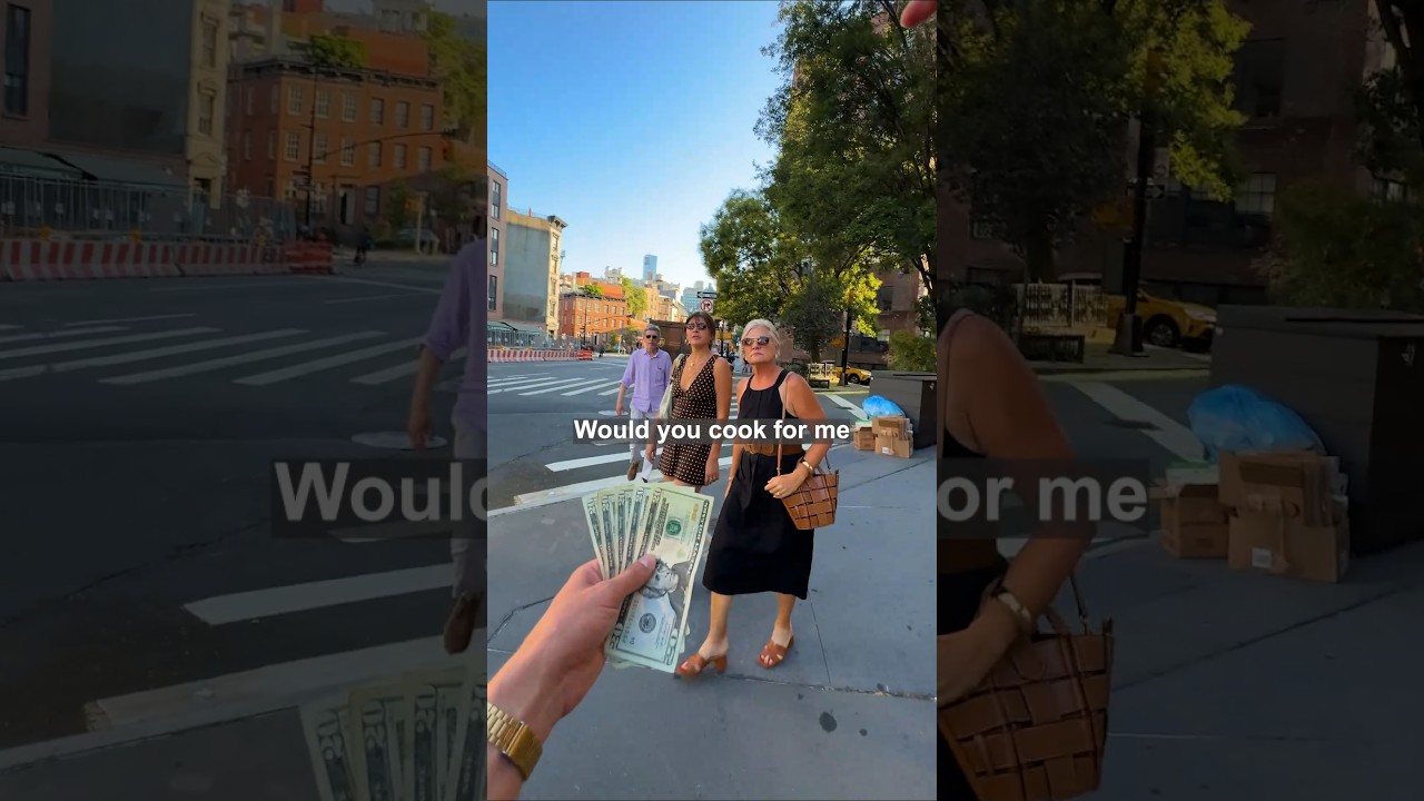 Paying strangers to cook for me #cookingchallenge #cookforme #cooking #newyork