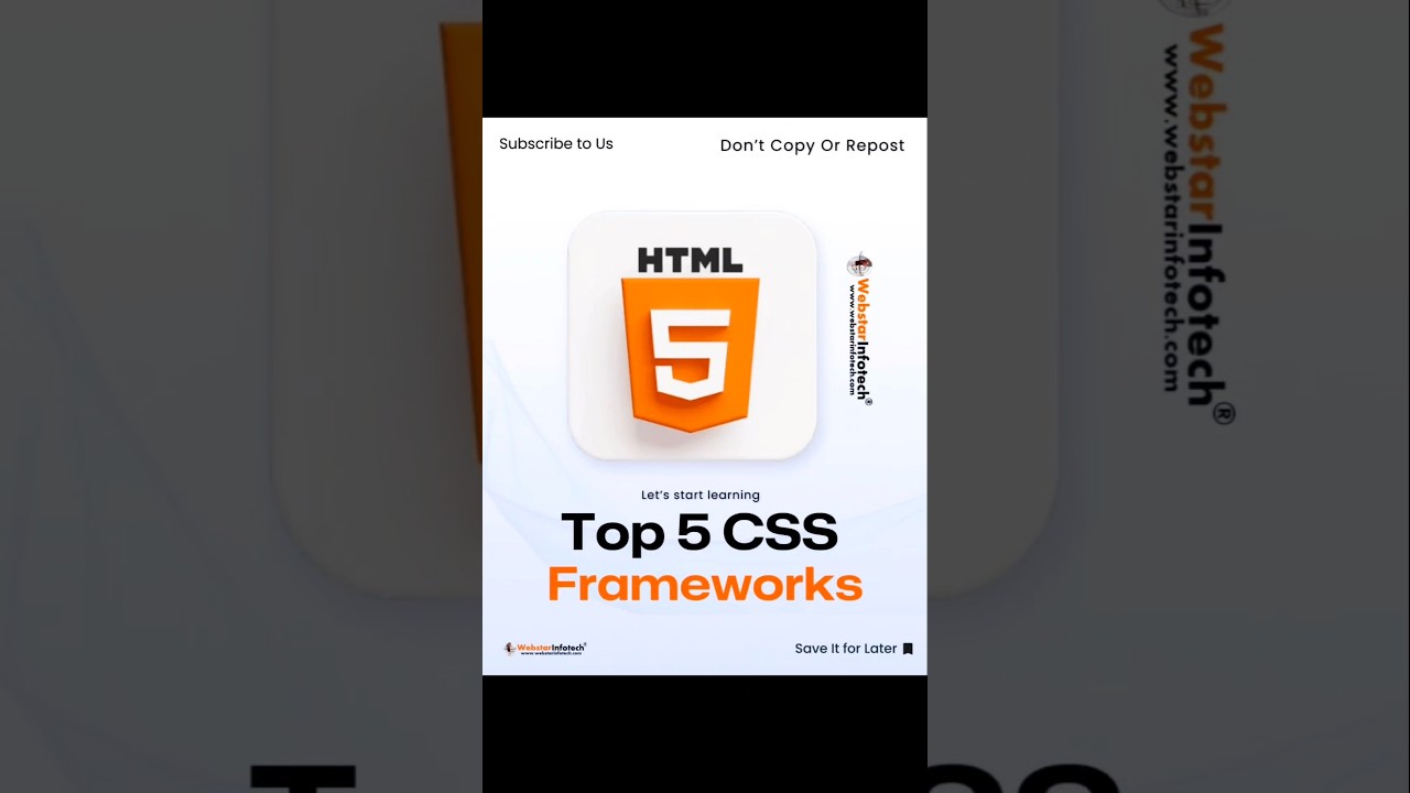 Top 5 CSS Framework| #css3 #css #html5