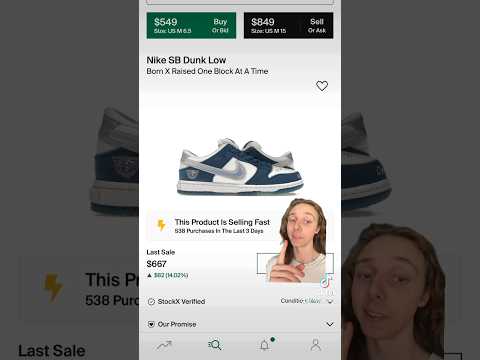 BORN X RAISED SB DUNK LOW PRICES DROPPED📉Time to buy? #sneakers #sneakerreseller