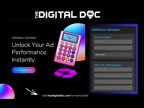 AdMetrics Calculator - Chrome App by The Digital Doc