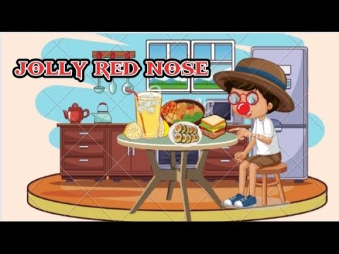 Jolly red nose | nursery rhymes | kids poems station