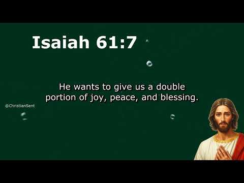 Isaiah 61:7 Explained - Understanding God's Promise of Double Blessing | Bible Verse Study
