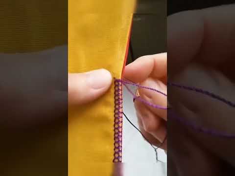 #shorts#trending Interlock stitch by hand |sewing tips and tricks #sewing