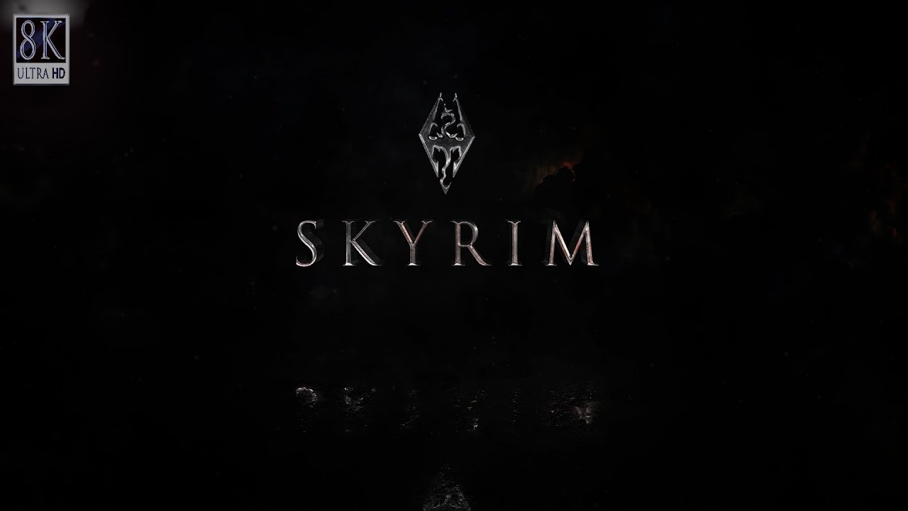 Skyrim Logo Animation & Sound Design - 8K