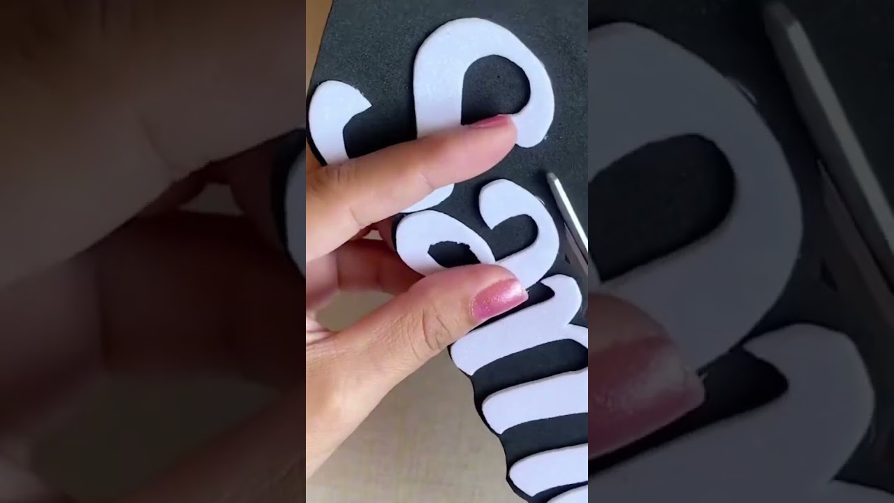 Nombres en foami o goma Eva #diy #manualidades