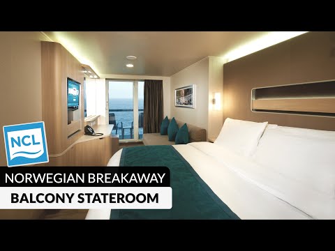 NCL Breakaway | Balcony Stateroom Walkthrough Tour & Review 4K | Norwegian Cruise Lines