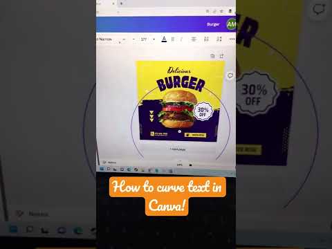How to Curve Text in Canva | Bend Text Canva Tutorial