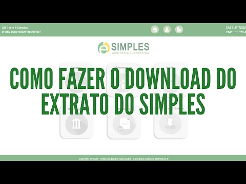 Como fazer o download do Extrato do Simples Nacional