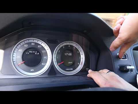Reset VOLVO service maintenance over-due message S60 V60 XC60 XC70