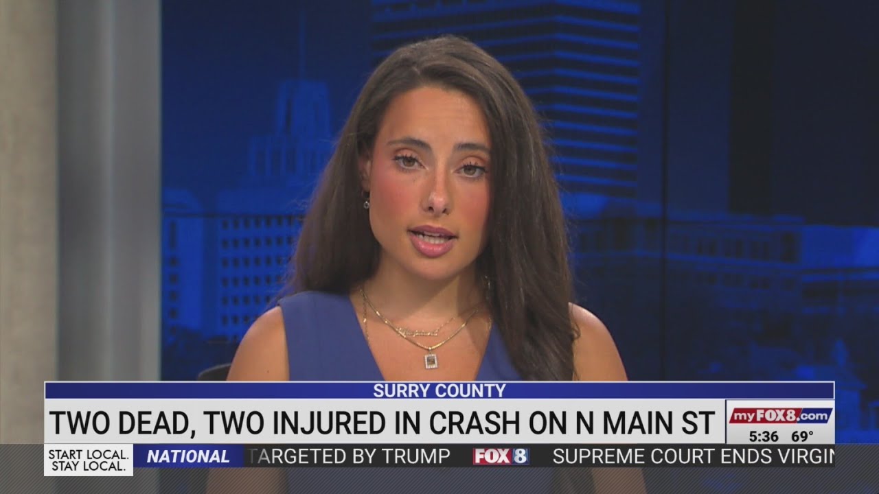 2 killed, 2 injured in crash on North Main Street in Mount Airy, Surry County EMS says