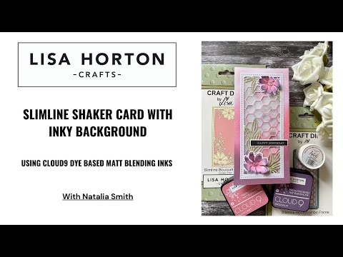 SLIMLINE SHAKER CARD AND INKY BACKGROUND