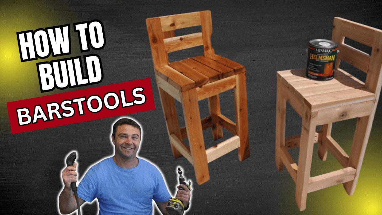 DIY Patio Bar Stools | Easy 2x4 Furniture Build