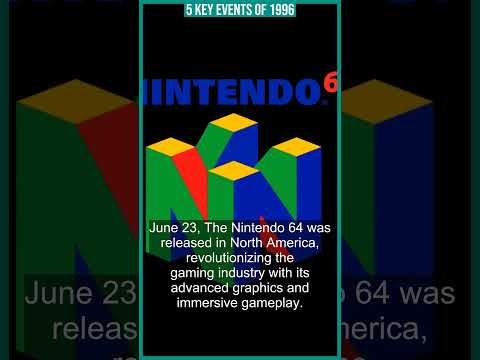 5 Key Events of #1996 -  #yearinreview #history #90s #nintendo64