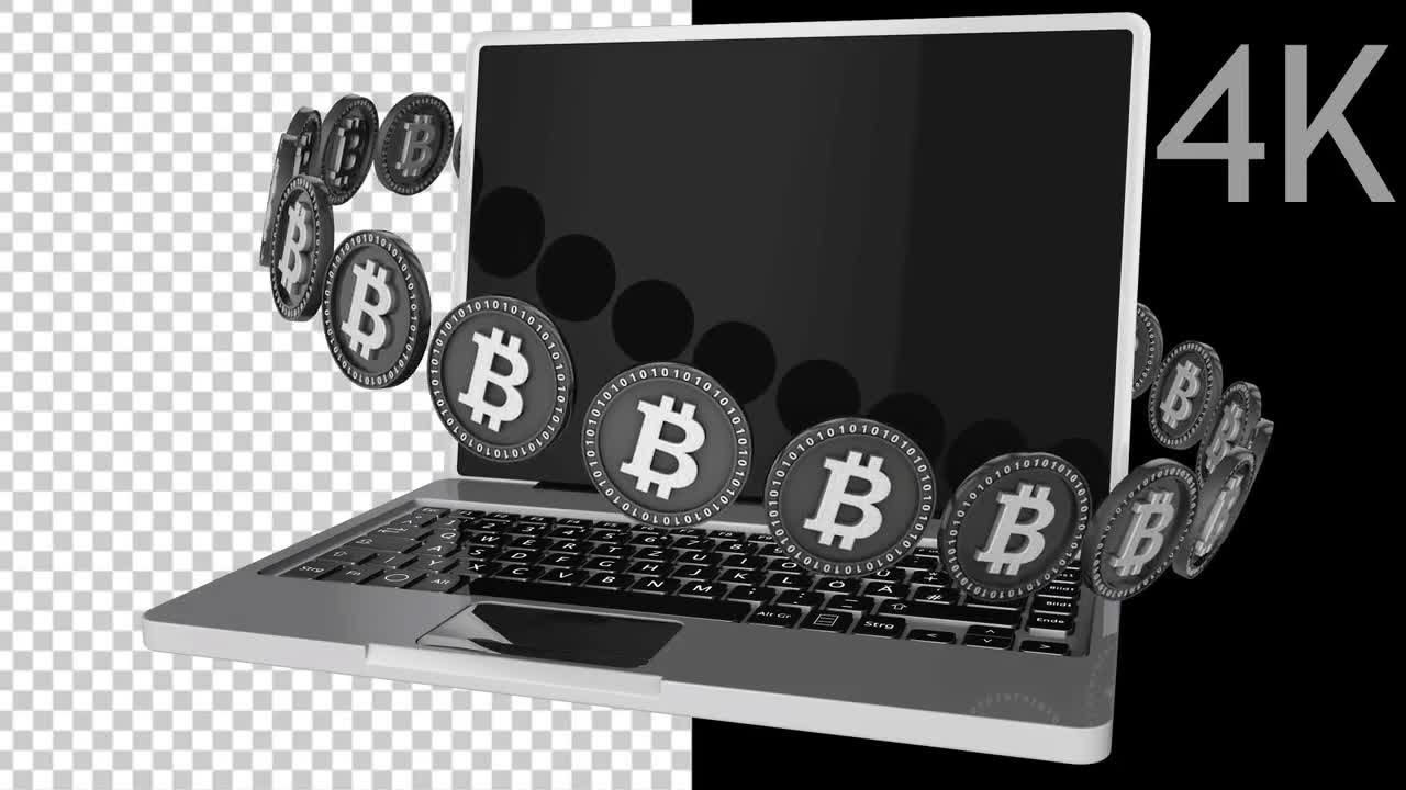 Computer Bitcoin Motion Graphics