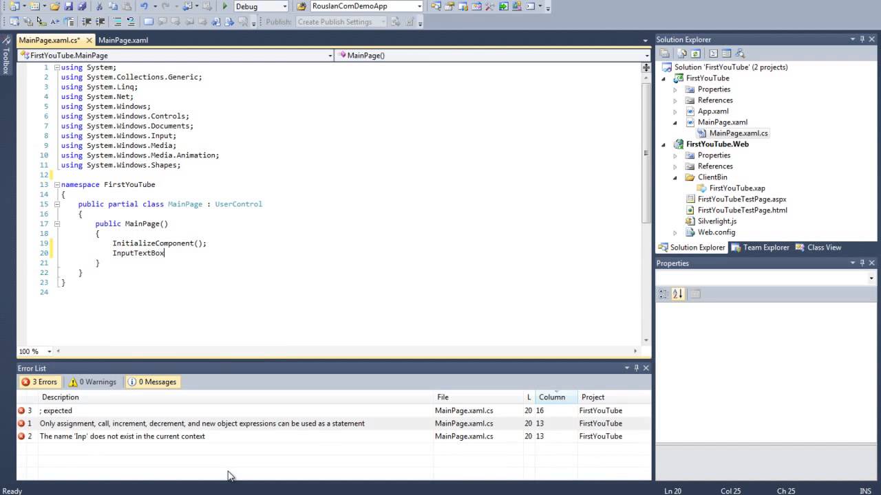 Silverlight 4 Tutorial 1   Basics Part 2